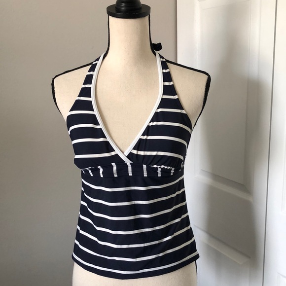 Anne Cole | Swim | Anne Cole Triangle Blue White Stripes Tankini Top 8 ...